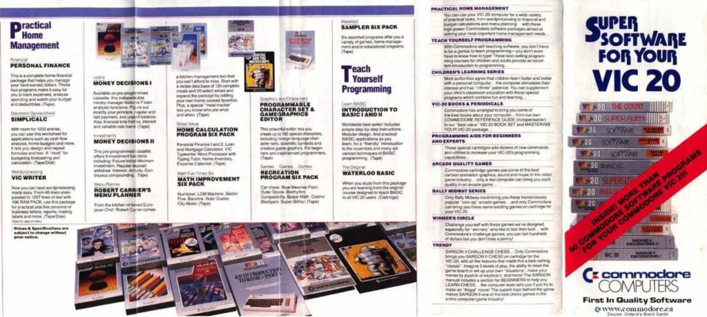 Commodore VIC-20 & C64 Brochures – Commodore Computers: C64 VIC20 PET ...